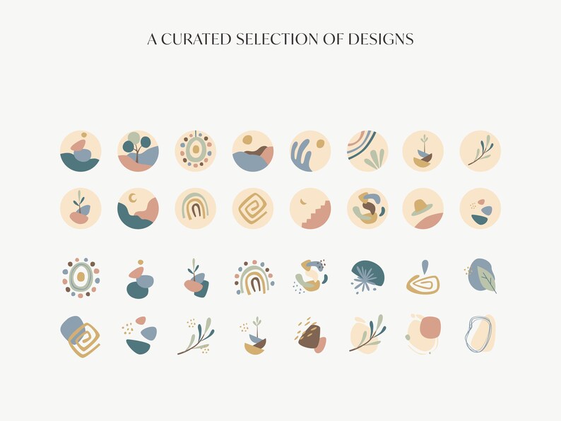 Abstract Boho Clipart, Boho SVG Bundle, Abstract Shapes Svg, Cricut ...