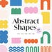 Colorful Abstract Shapes SVG, Modern Linocut Shapes, Cricut Projects - Etsy