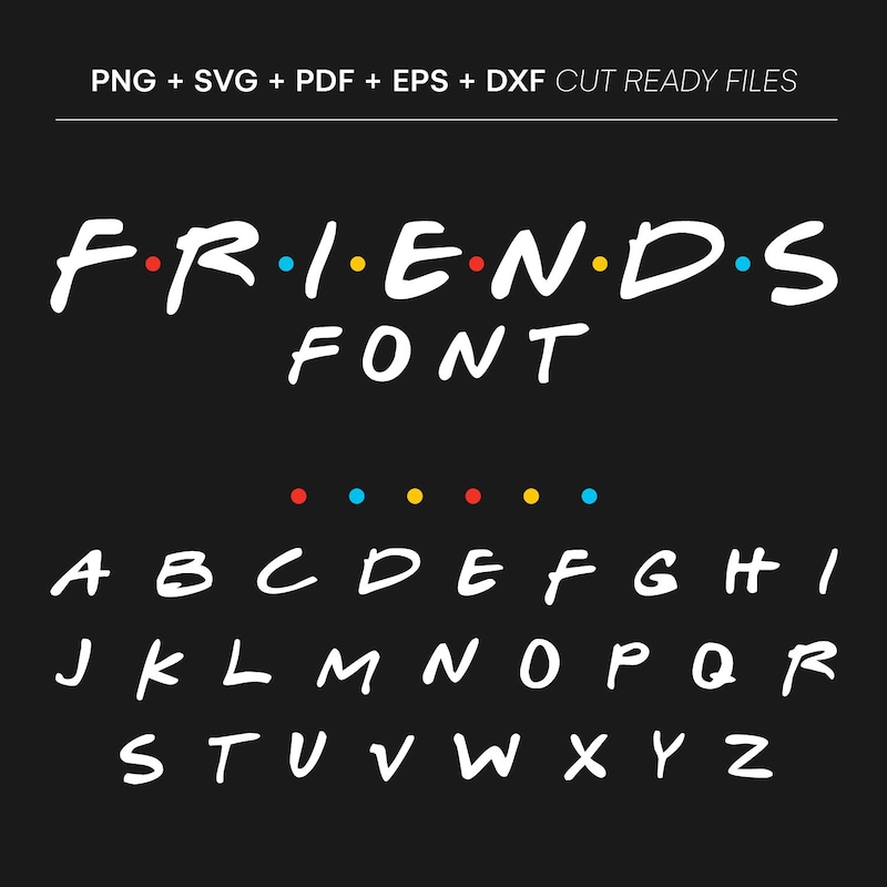 Friends Font - Etsy