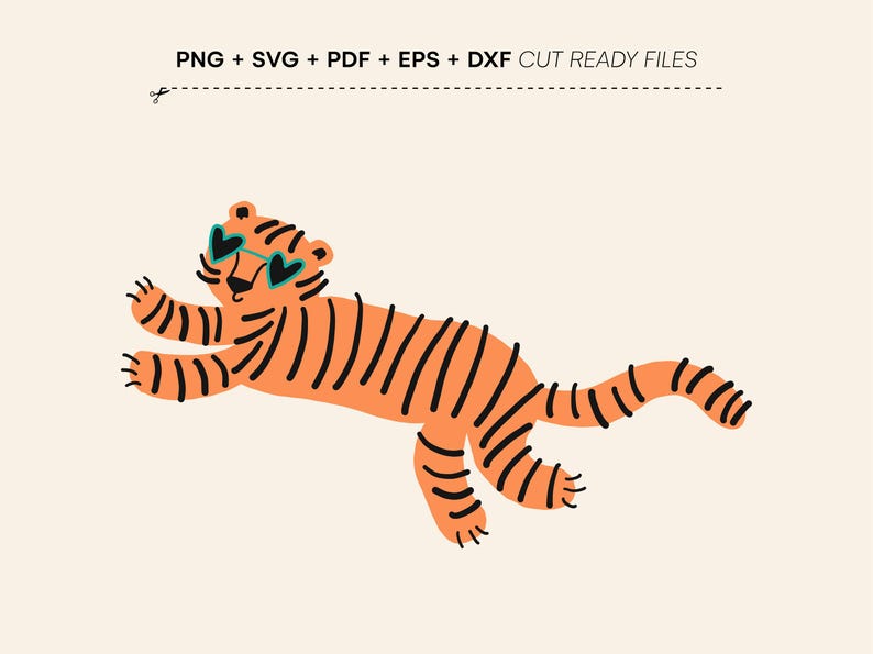 Cool Tigers Svg, Cricut Svg File, Tiger Prints, Cut File, T-shirt Svg ...