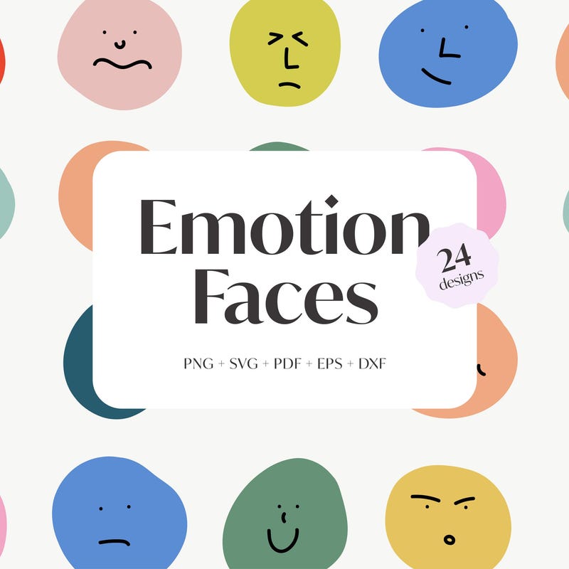 Emotions Clip Art - Etsy