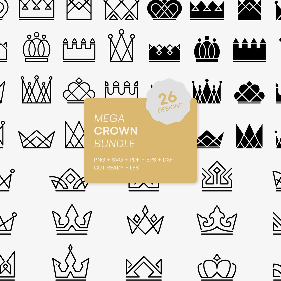 Crown Svg Bundle, Crown Svg, Crown Png, Cricut Svg File, Cutting File ...