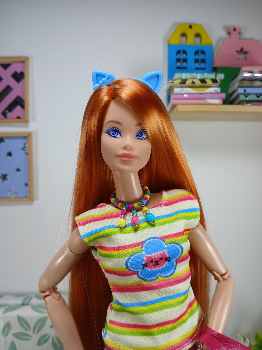 OOAK Odile Playline Barbie Doll on Made to Move Body, Rerooted With ...