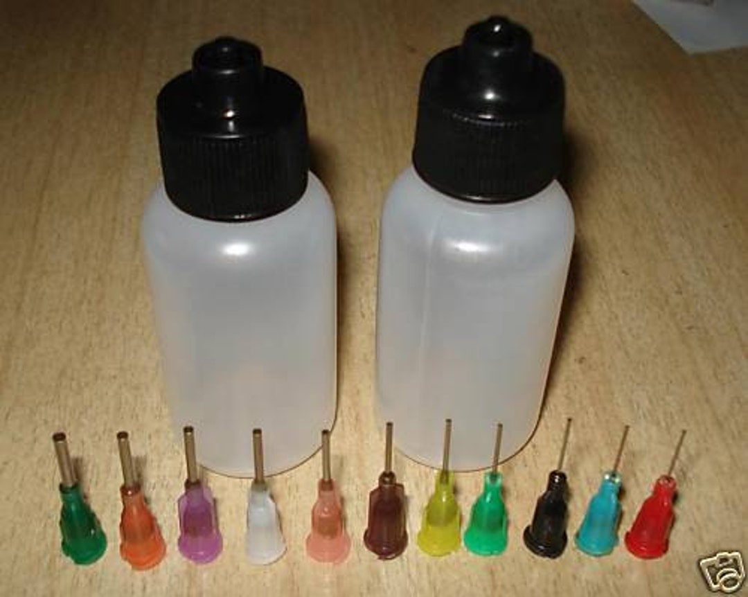 2 Mehndi Henna Applicator Moroccan Bottles With 11 Tips Set - Etsy