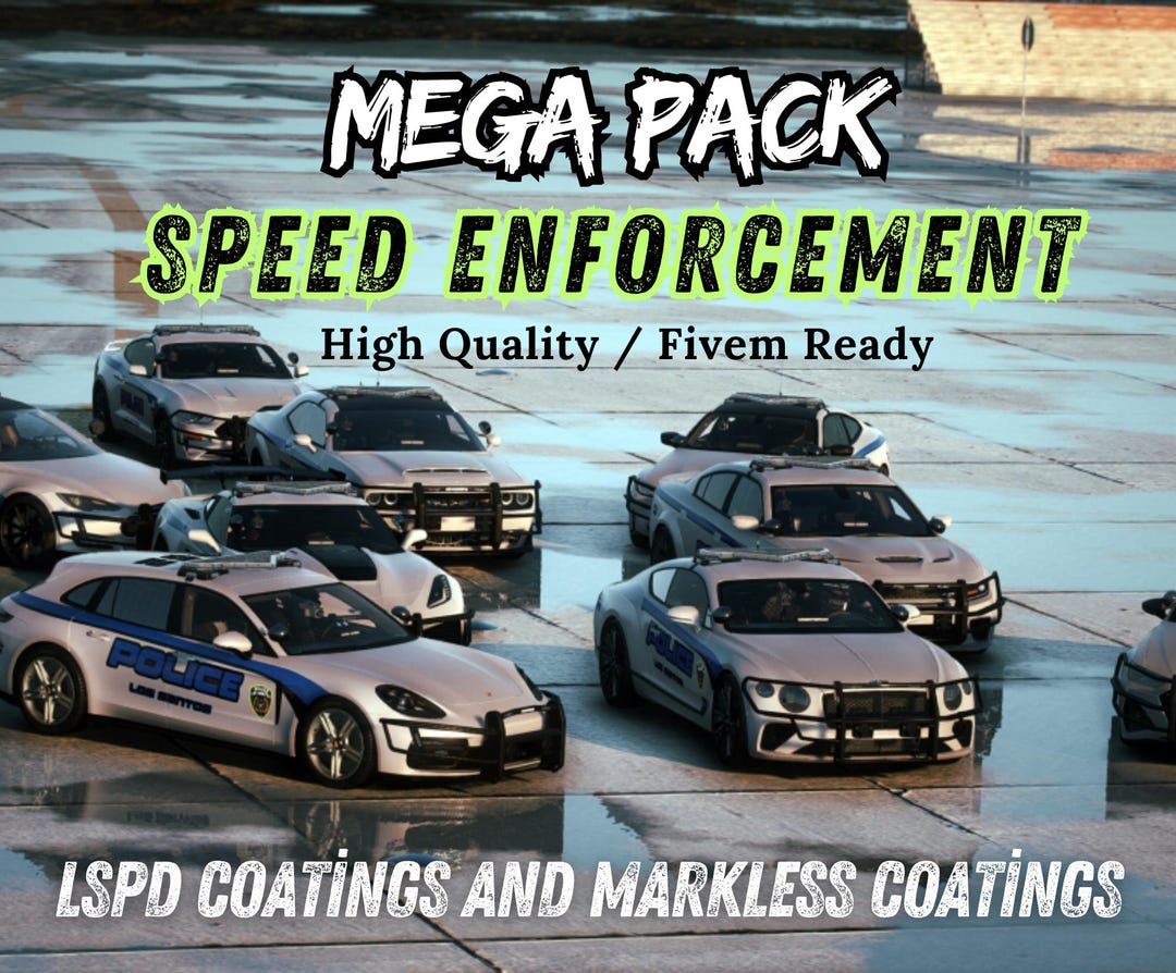 Speed Enforcement Police Car Pack | Fivem Police Car Pack | Fivem Car ...