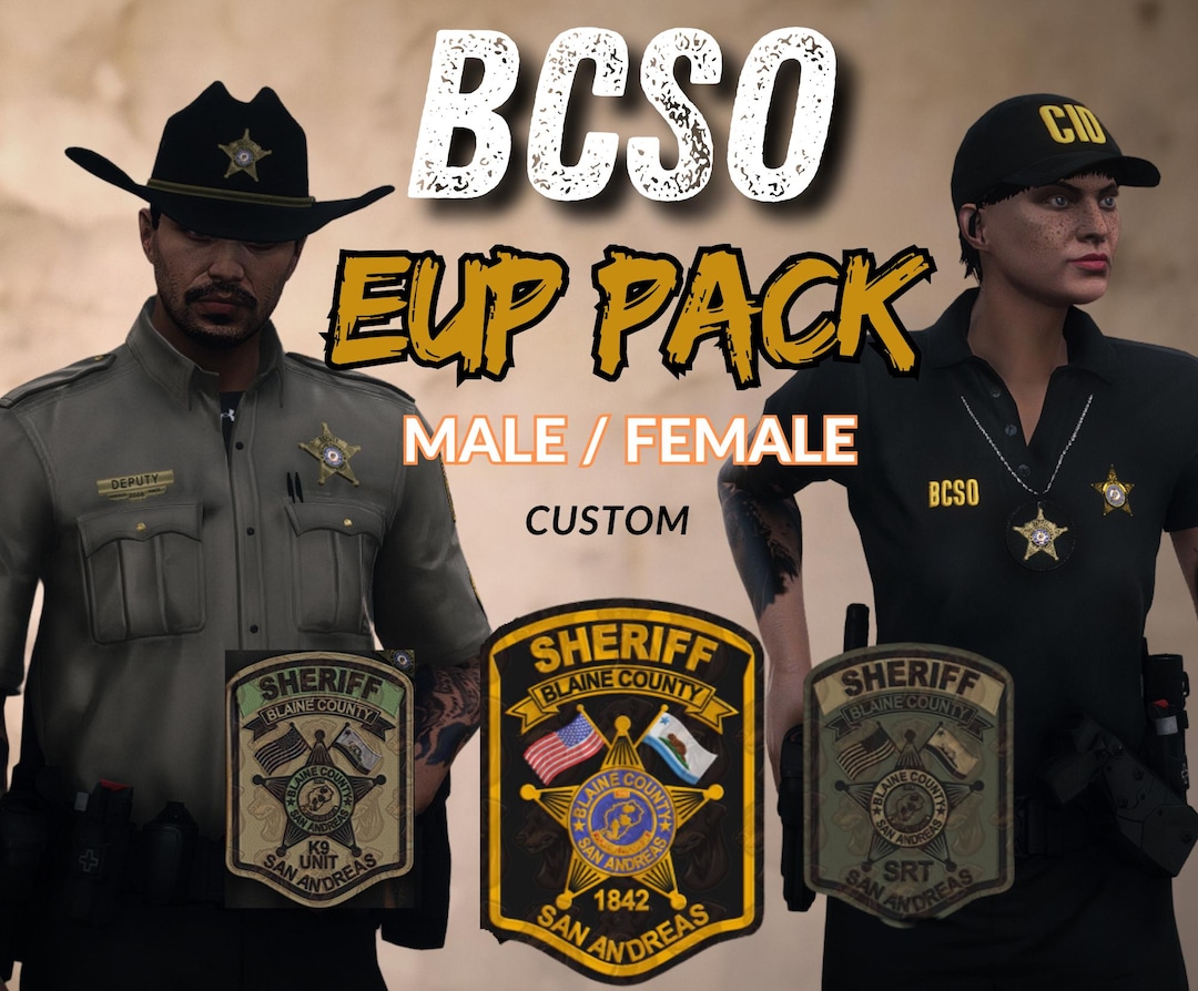 Paquete FiveM BCSO Eup / Paquete FiveM BCSO / Paquete FiveM Eup / FiveM / Ropa FiveM BCSO ...