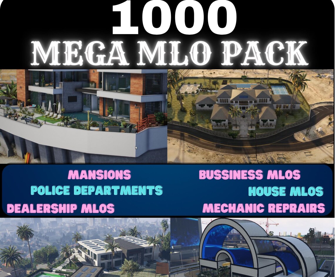 Paquete FiveM MLO / Mansión Mlo / Fivem Mlo / Negocio FiveM MLO ...