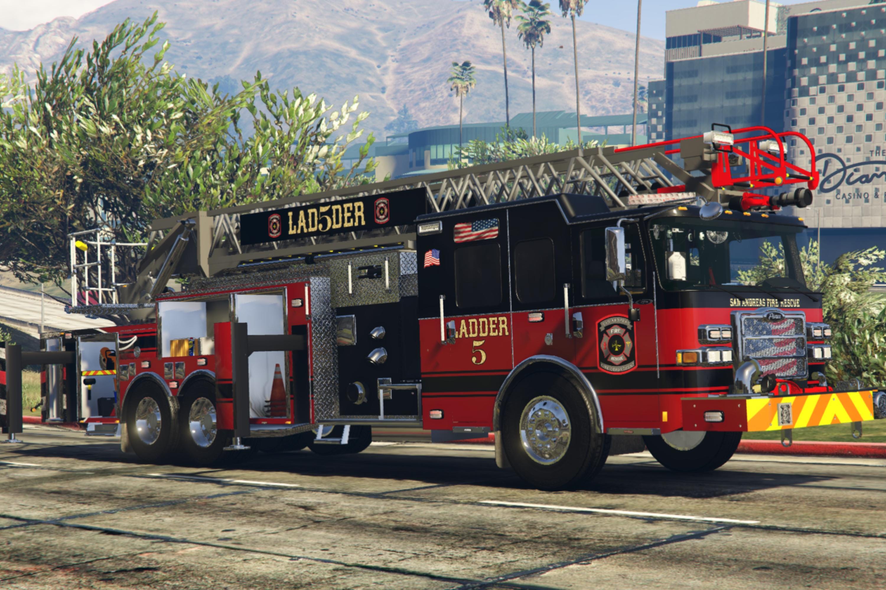 Paquete de diseño de FiveM Fire & Rescue / Camión de bomberos FiveM ...