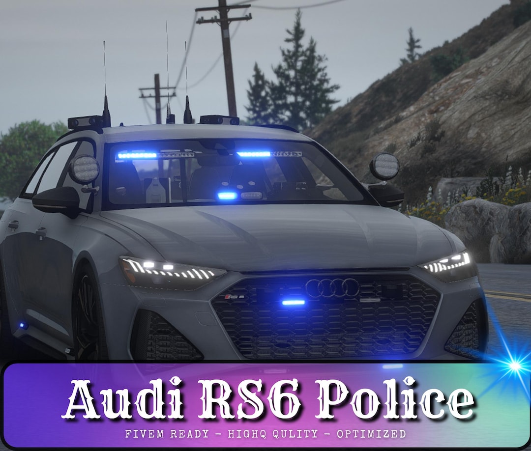 Rs6 Police Car | Fivem Audi Rs6 | Fivem Police Car | Fivem High Quality Car | Fivem Custom Car ...