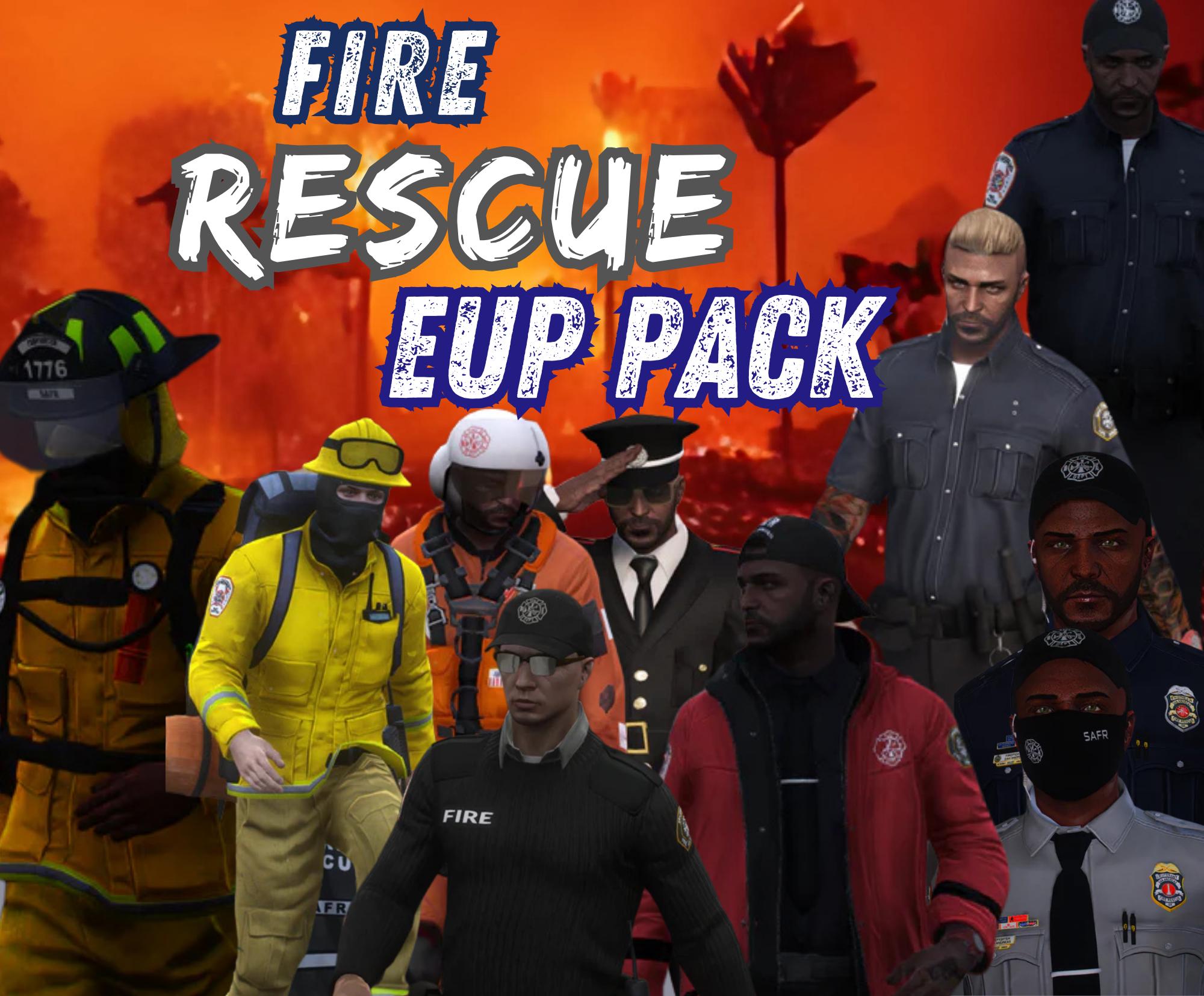 Fire Rescue Uniform Pack | Tactical Gear Fivem | Fivem Male & Female ...