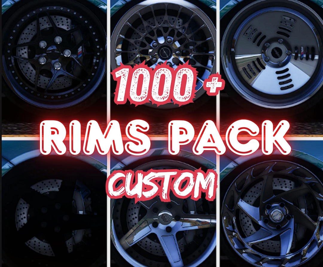 1000+ Custom Rims Pack for Fivem | Realistic Car Wheels | Add-on ...