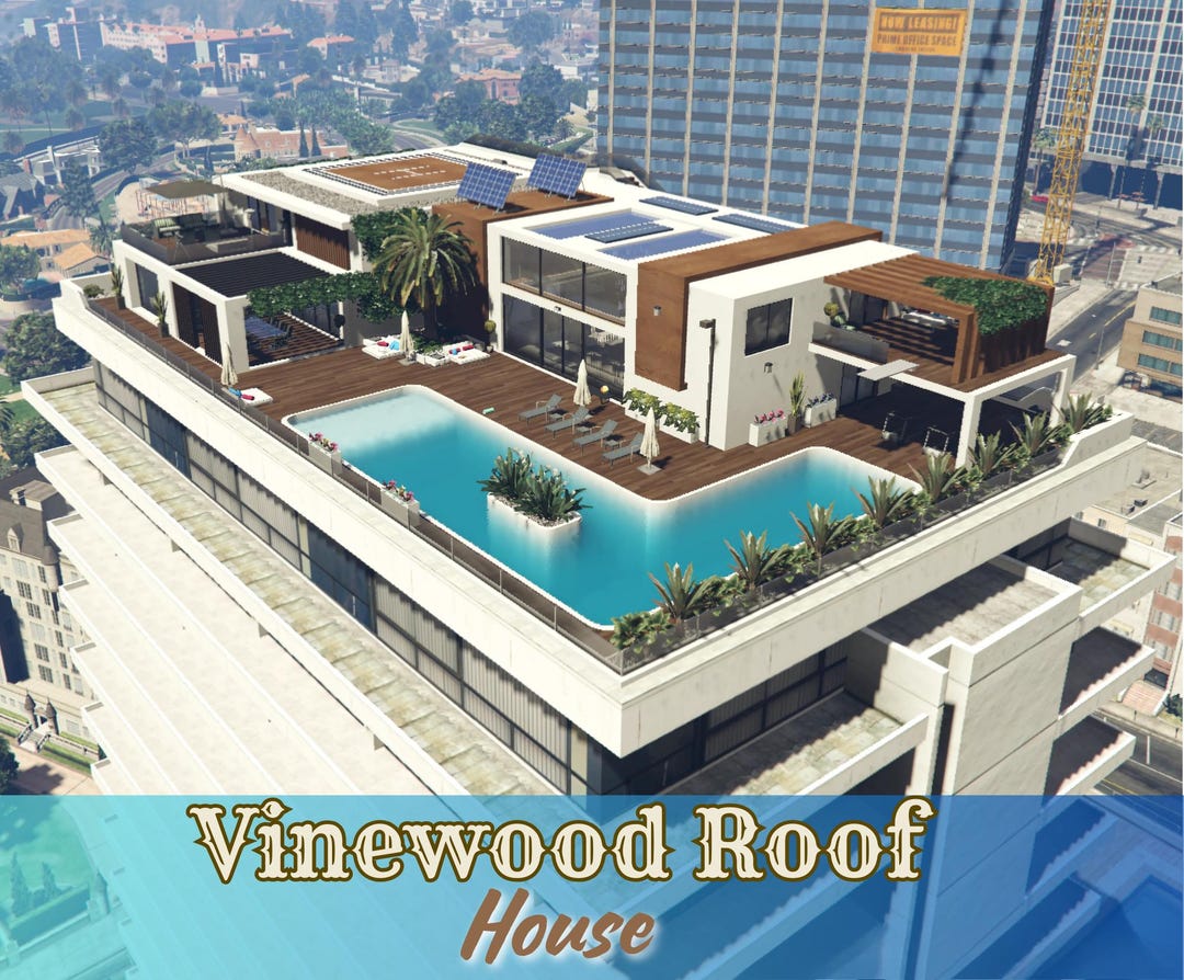 Winewood Roof House MLO | Fivem Lux House | Fivem House | Fivem Villa ...