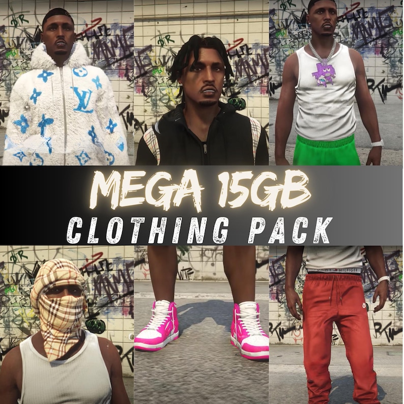 Fivem Mega Male Clothes Pack | EUP Clothing | Fivem Clothing Pack | Fivem | Clothing Pack Fivem ...