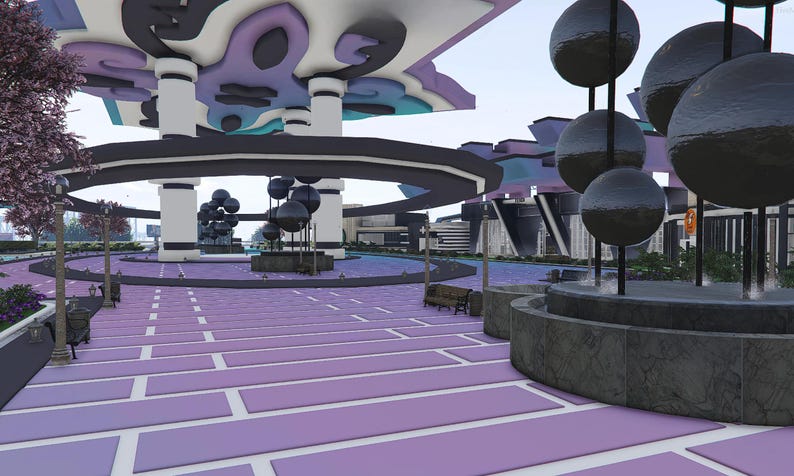 Fivem New Bank Area | Fivem Mega RP Hub | Outdoor Cinema, Starbucks ...