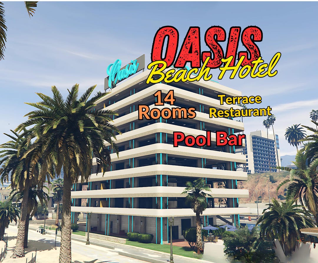 Oasis Beach Hotel | Fivem MLO | Beachfront Hotel | Roleplay Resort ...