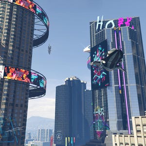 Cyberpunk Town Mod + Office | Fivem Map | Futuristic Neon City ...