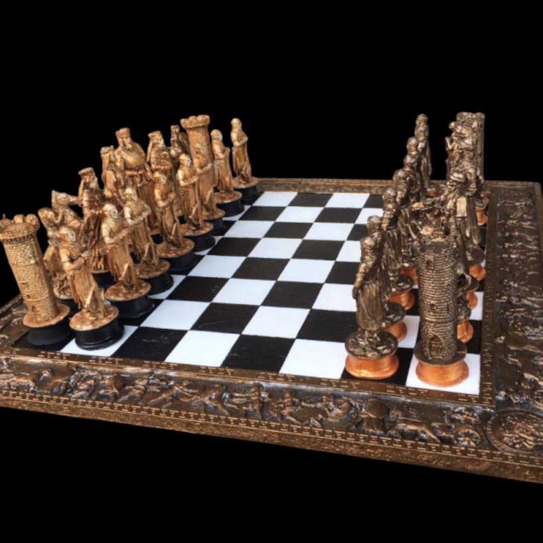 Mythology Chess Set Elegant Handcrafted Mythological Design, Decorative ...
