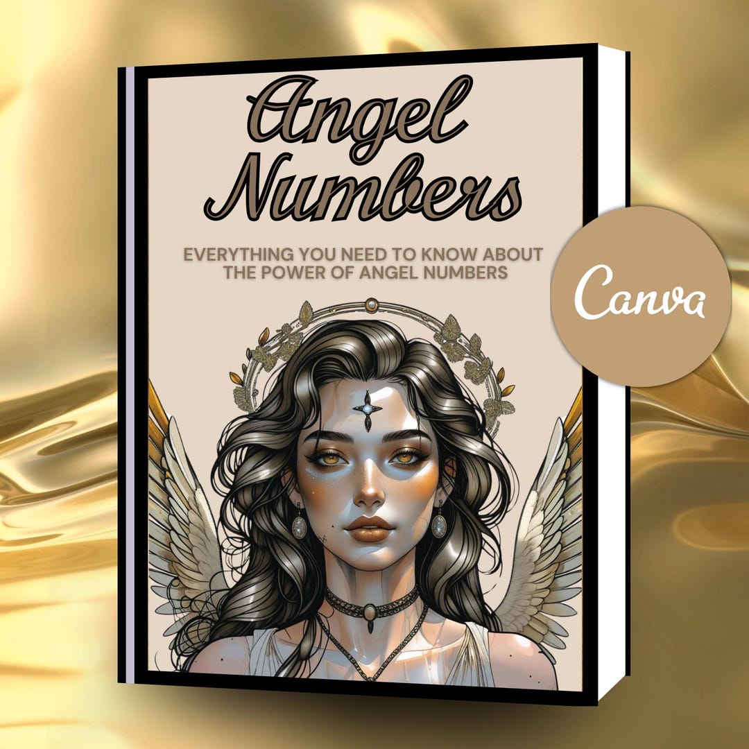 Angel Numbers Guide Ebook Canva Template: PLR, Lead Magnet (instant ...