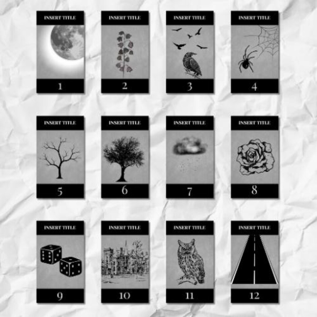 Oracle Cards Template, Canva Template, Editable Oracle Card Deck, DIY ...