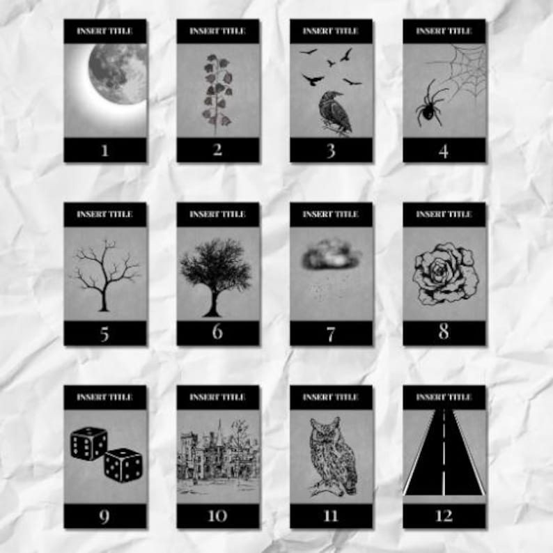 Oracle Cards Template, Canva Template, Editable Oracle Card Deck, DIY ...