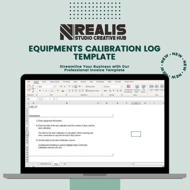 Equipments Calibration Log Template - Printable Calibration Record for ...