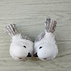 White Lovebirds Statue, Romantic Bird Figurine, Lovebirds Figurine ...