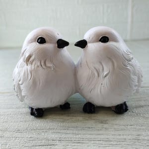 White Lovebirds Statue, Romantic Bird Figurine, Lovebirds Figurine ...