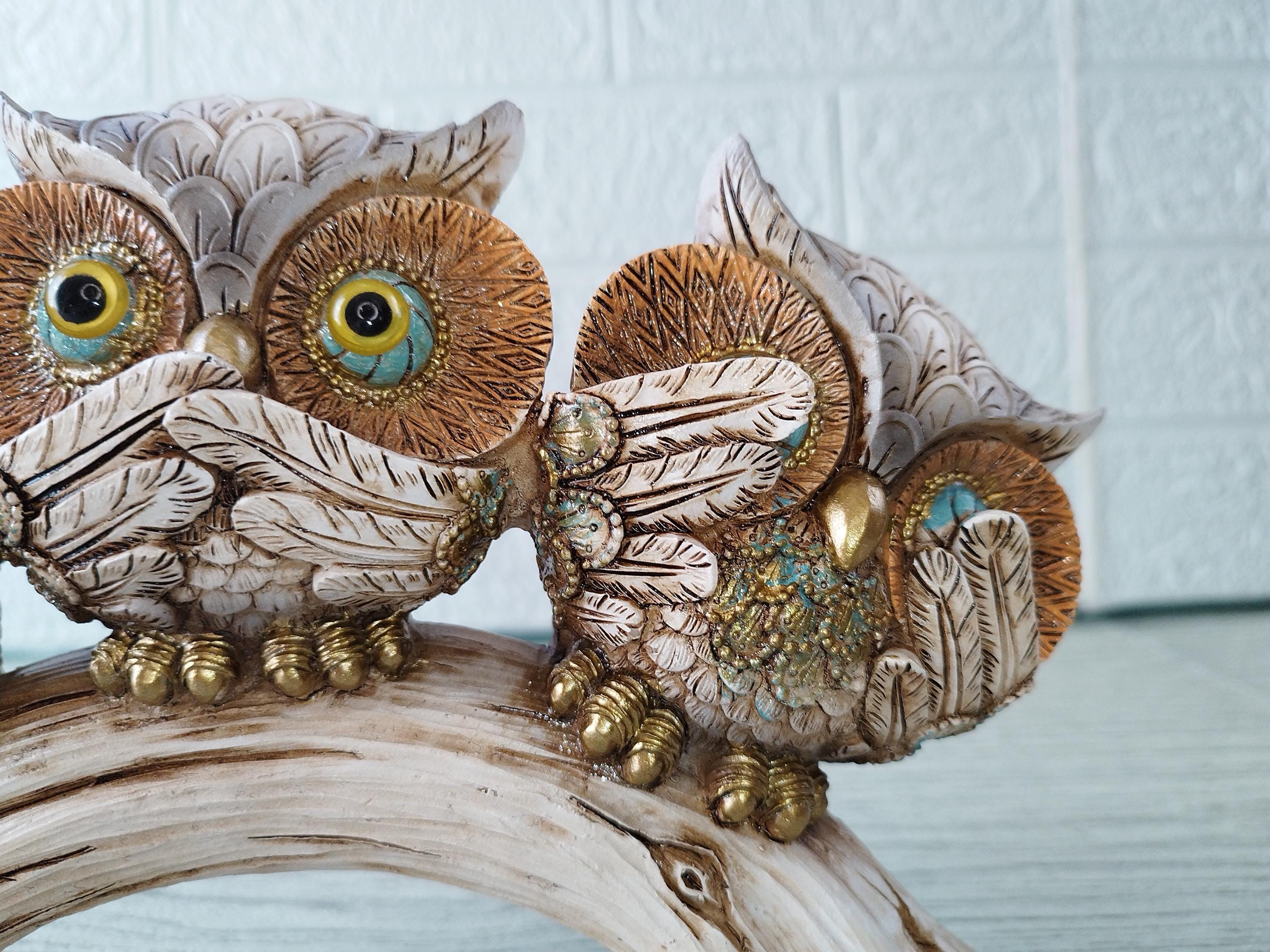 Three Owls Statue, See No Evil, Hear No Evil, Speak No Evil Owls, Owl ...