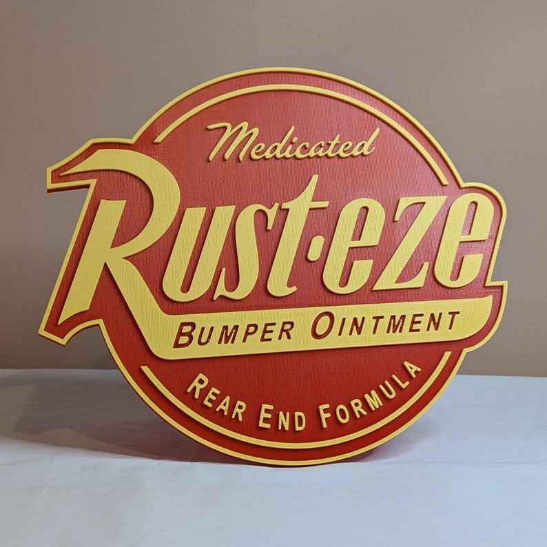 Cars Rusteze Wall Sign Animated Automotive Movie - Etsy