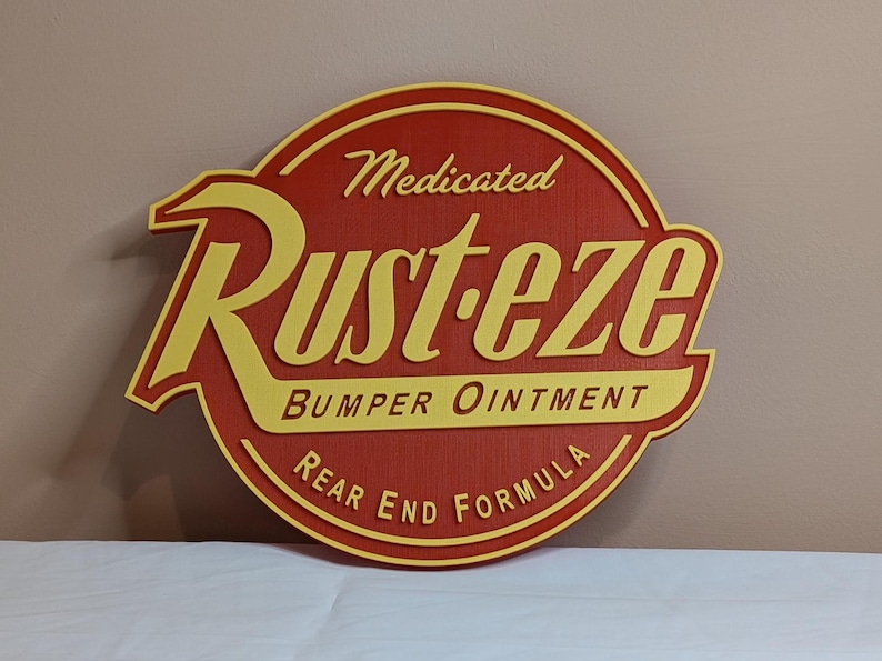 Cars Rusteze Wall Sign Animated Automotive Movie - Etsy