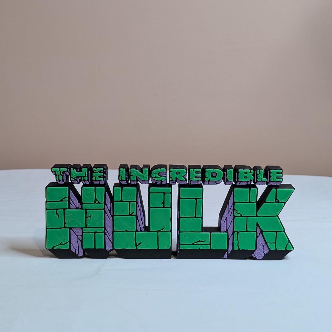 The Incredible Hulk Freestanding Sign - Etsy