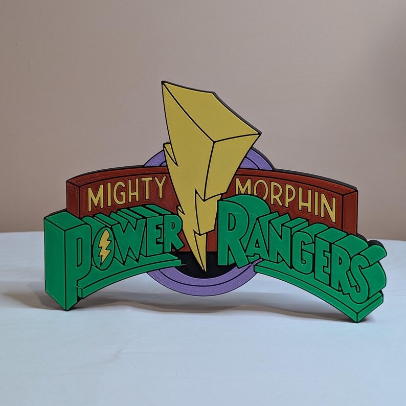 Retro MMPR Freestanding Sign - Etsy