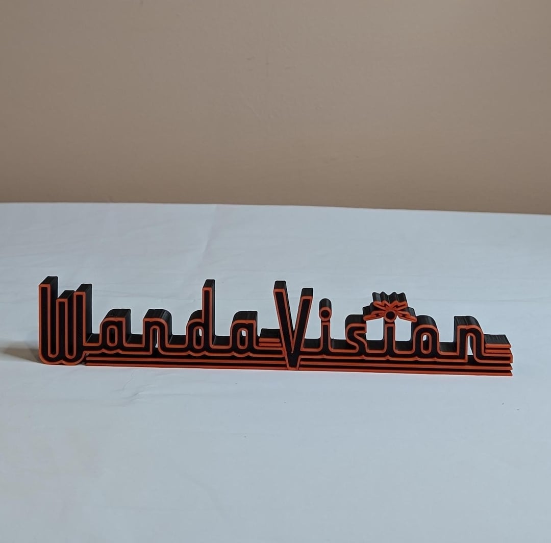 Wandavision Freestanding Sign - Marvel - Scarlet Witch - Comic - Etsy