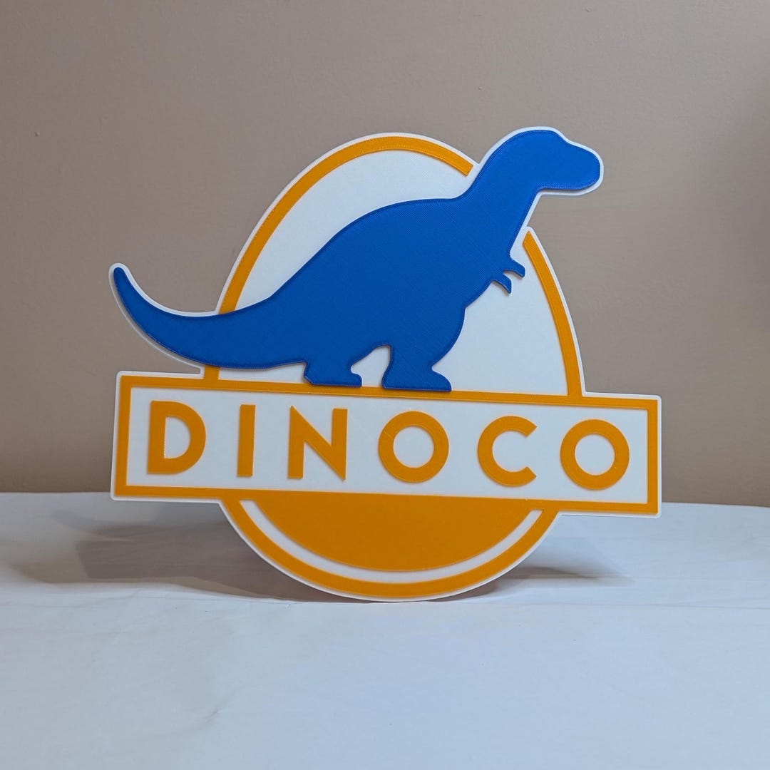 Cars Dinoco Wall Sign - Animated Automotive Movie - Etsy