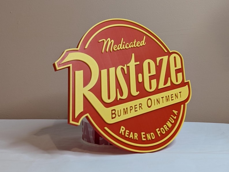Cars Rusteze Wall Sign Animated Automotive Movie - Etsy
