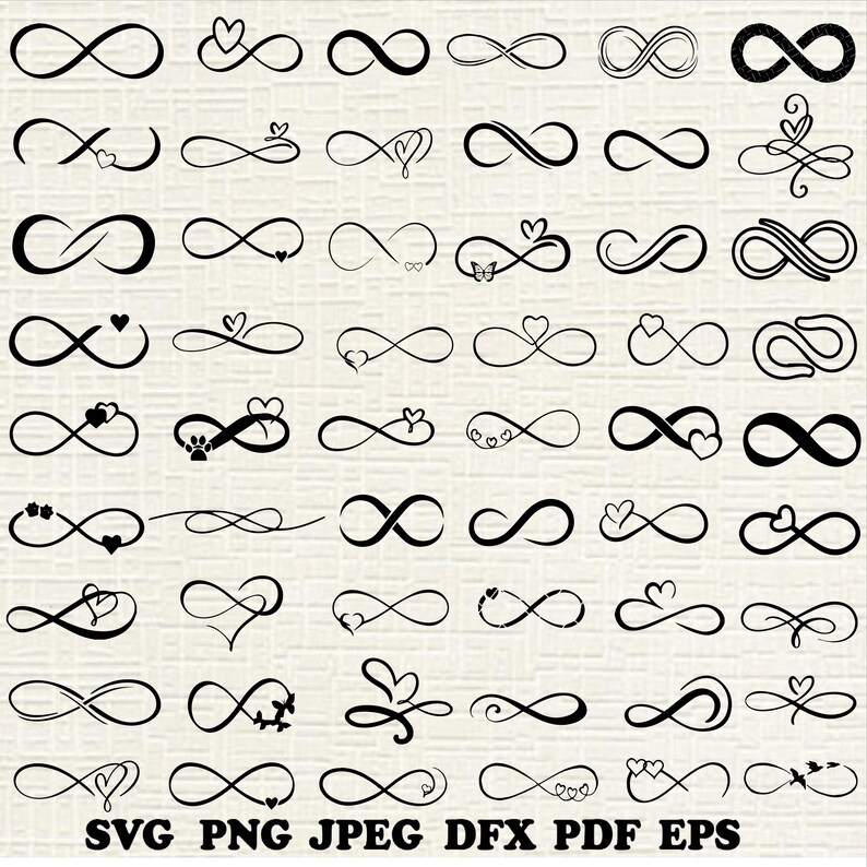 Infinity Symbol Svg Bundle, Infinity Png Bundle, Infinity Cut Files for ...