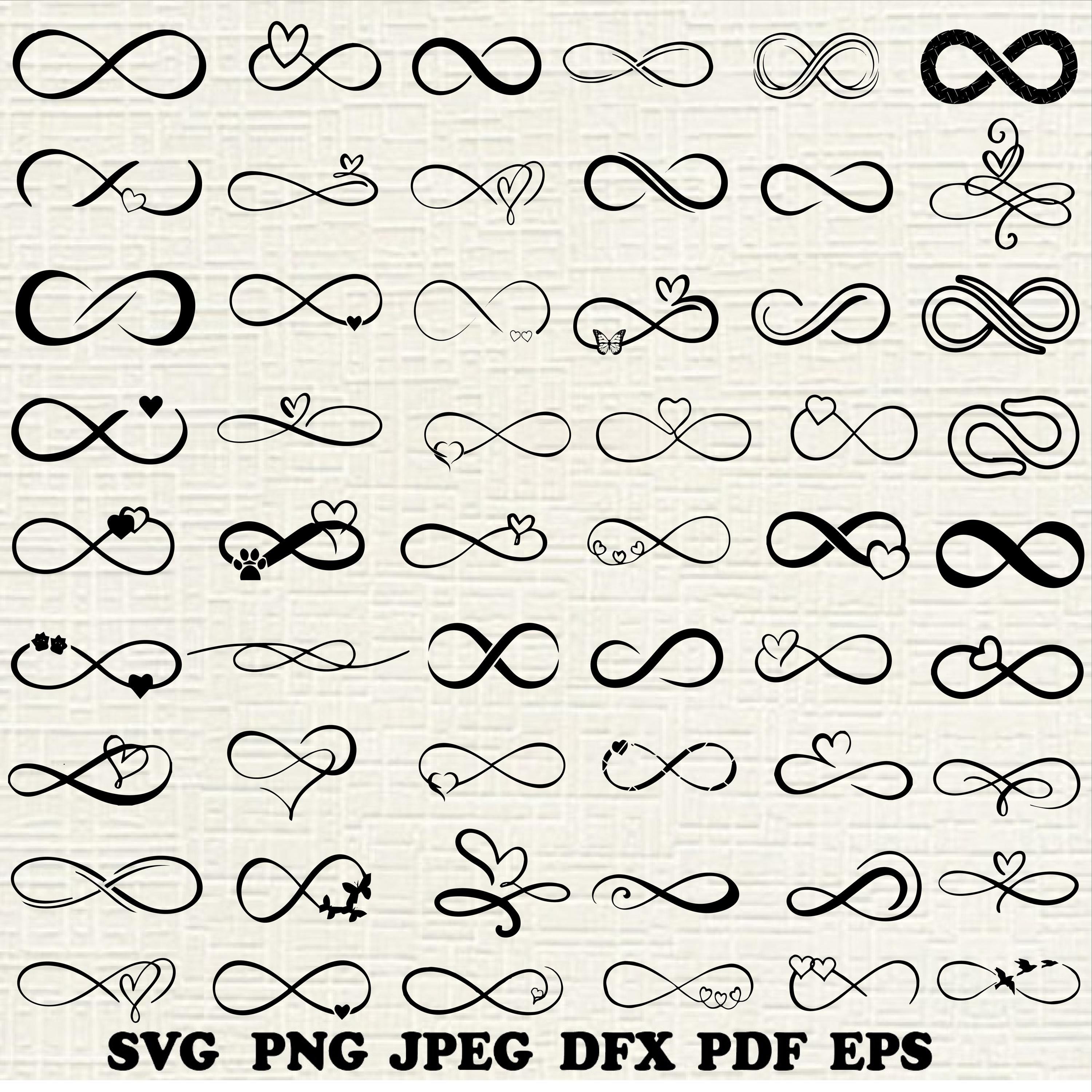Infinity Symbol Svg Bundle, Infinity Png Bundle, Infinity Cut Files for ...