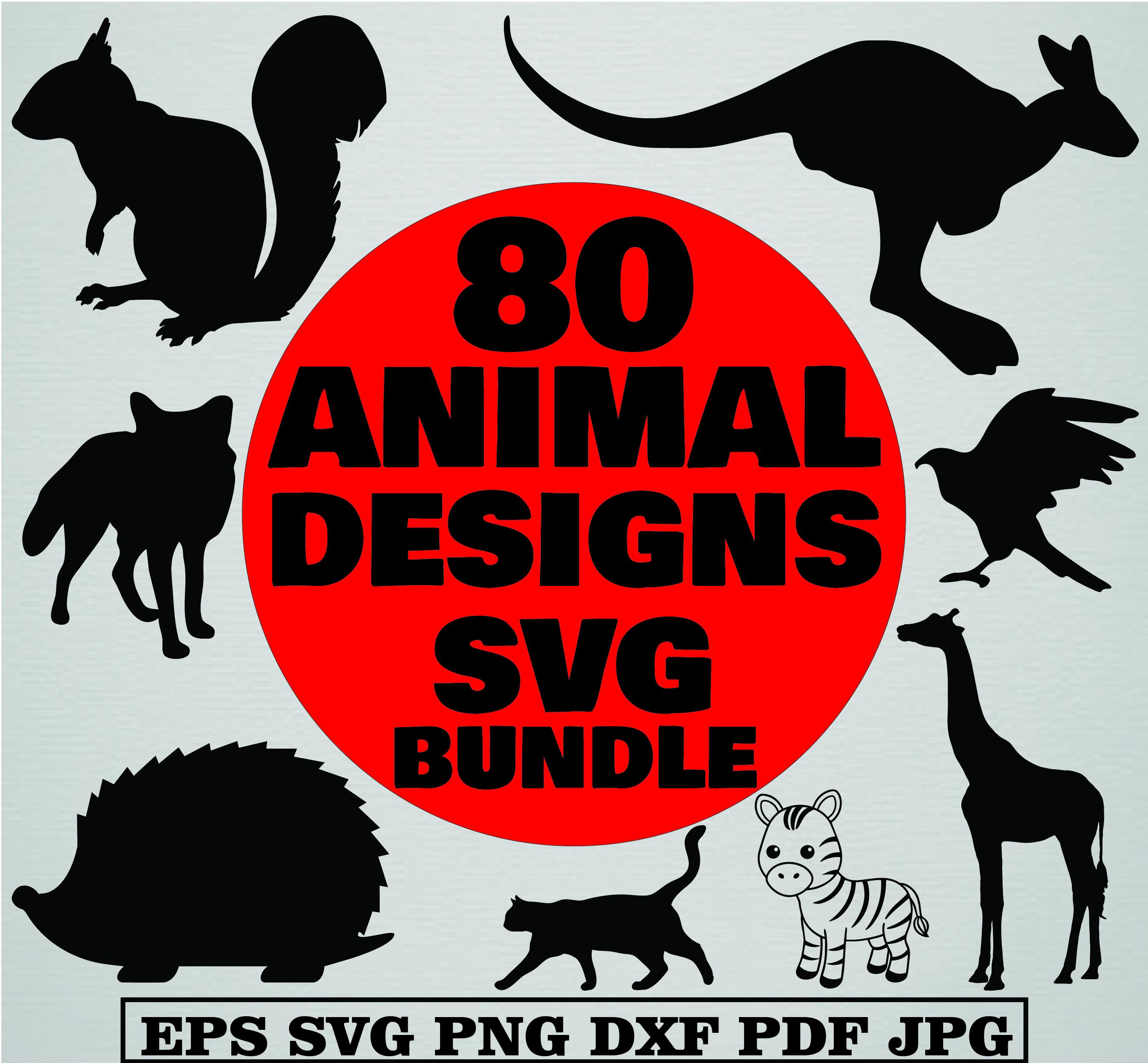 Animals Svg Bundle, Animals Clipart, Animals Outline Svg, Animals Cut ...