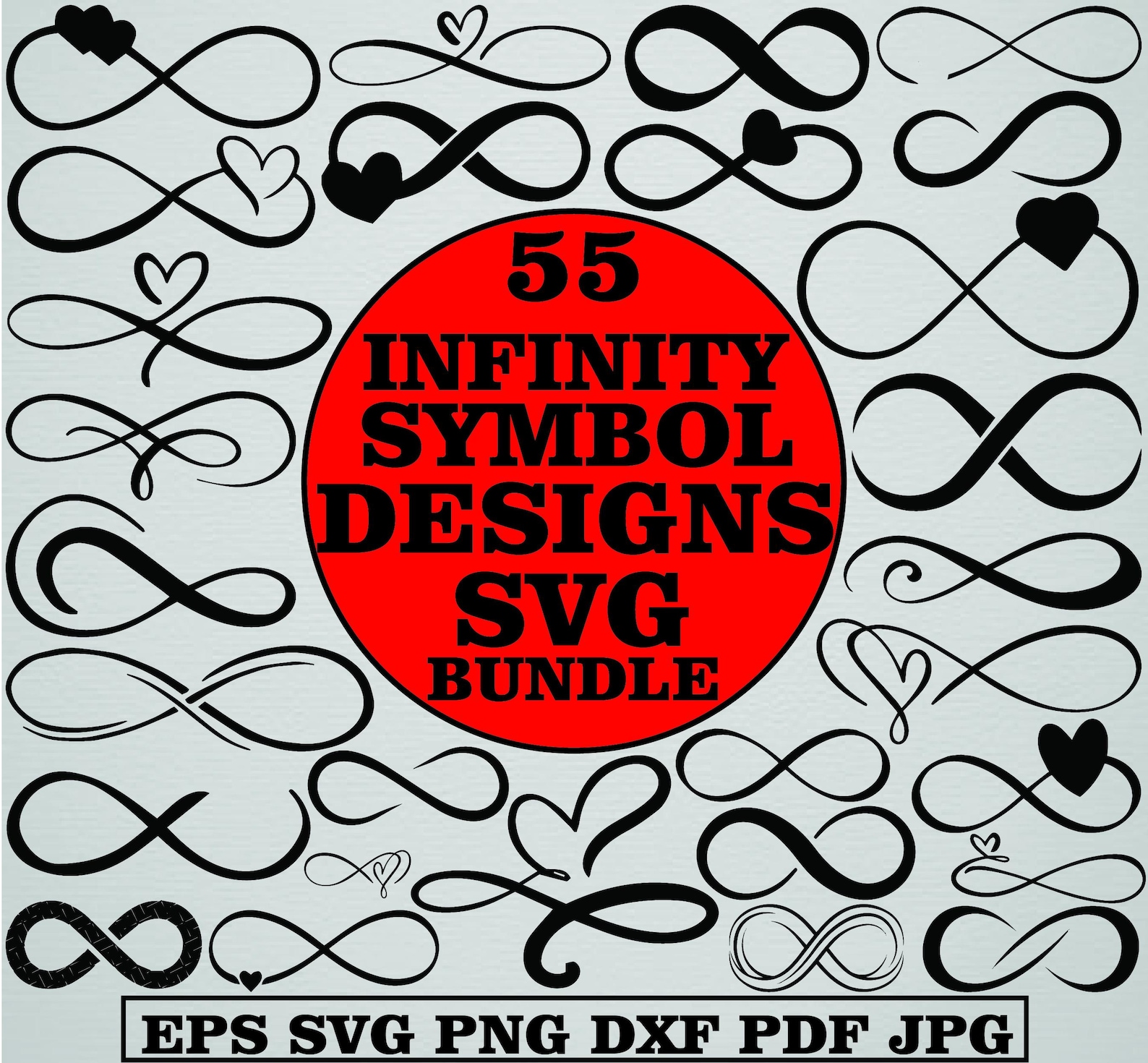 Infinity Symbol Svg Bundle, Infinity Png Bundle, Infinity Cut Files for ...