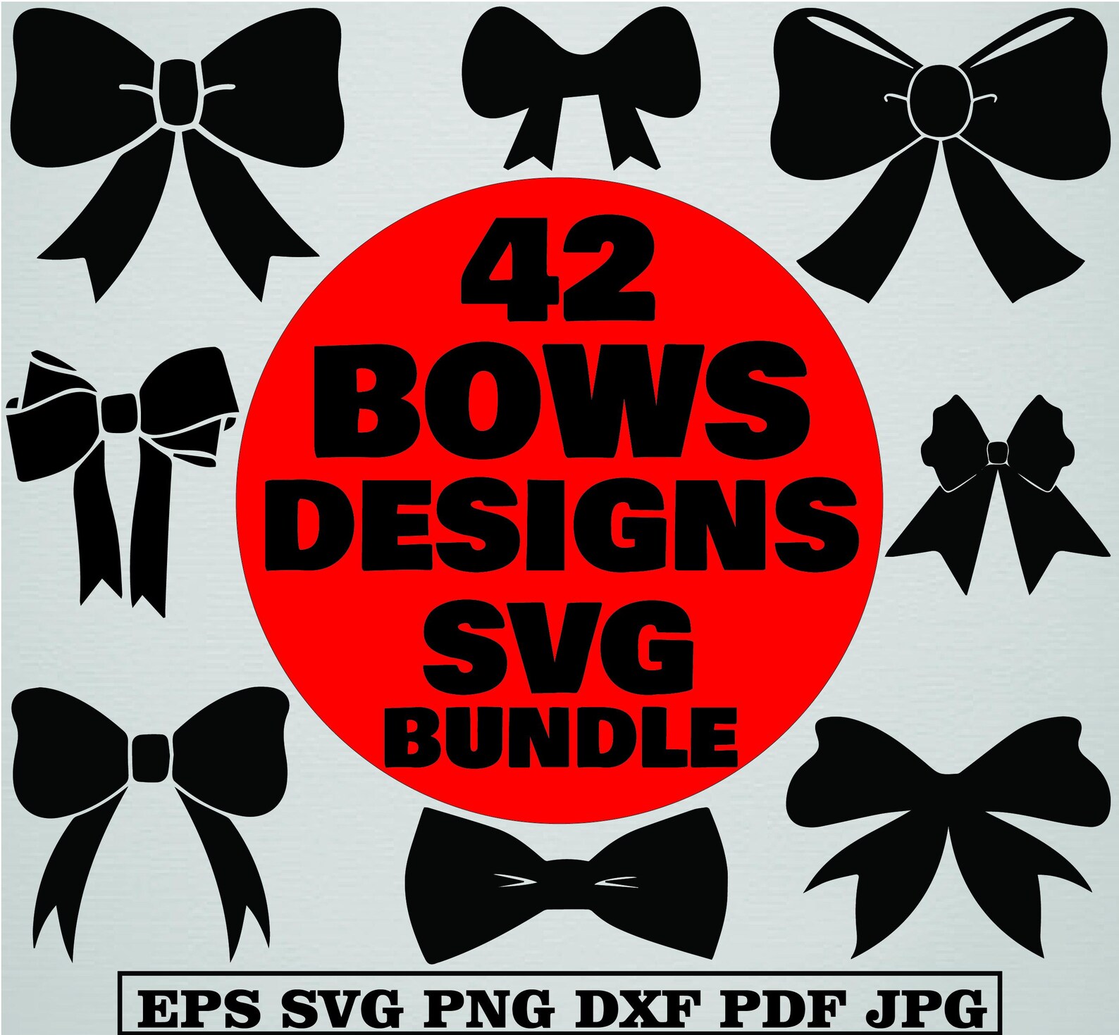 Bows Svg Bundle, Bows Clipart, Bows Cut Files for Circut, Ribbon Bow ...