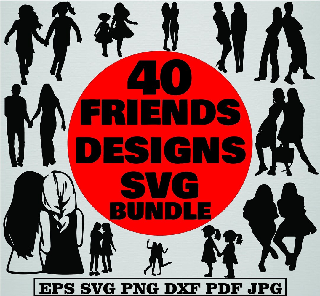 Best Friends Svg Bundle, Best Friends Clipart, Best Friends Cut Files ...