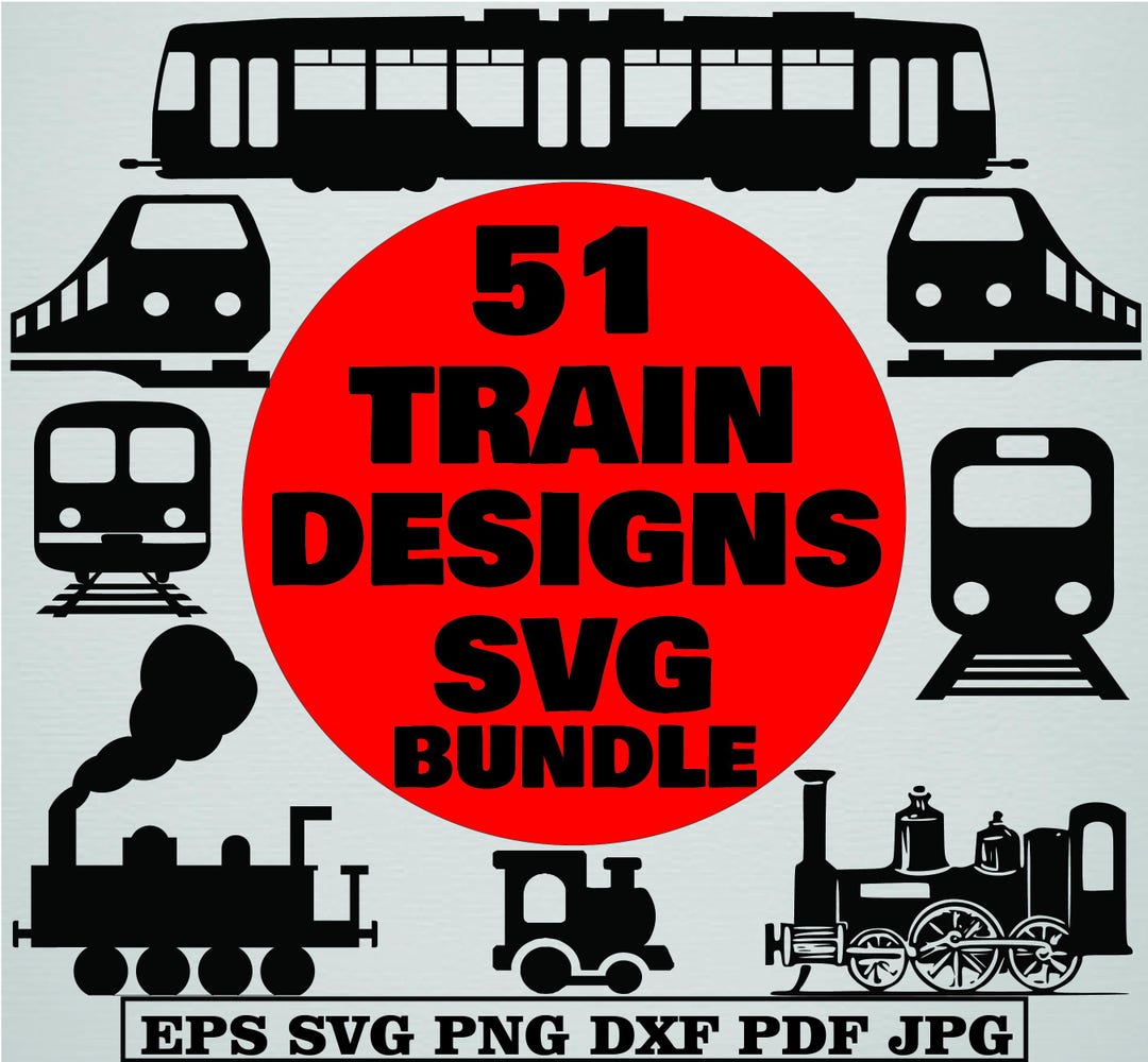 Train Svg Bundle, Train Png Bundle, Train Clipart, Train Cut Files for ...
