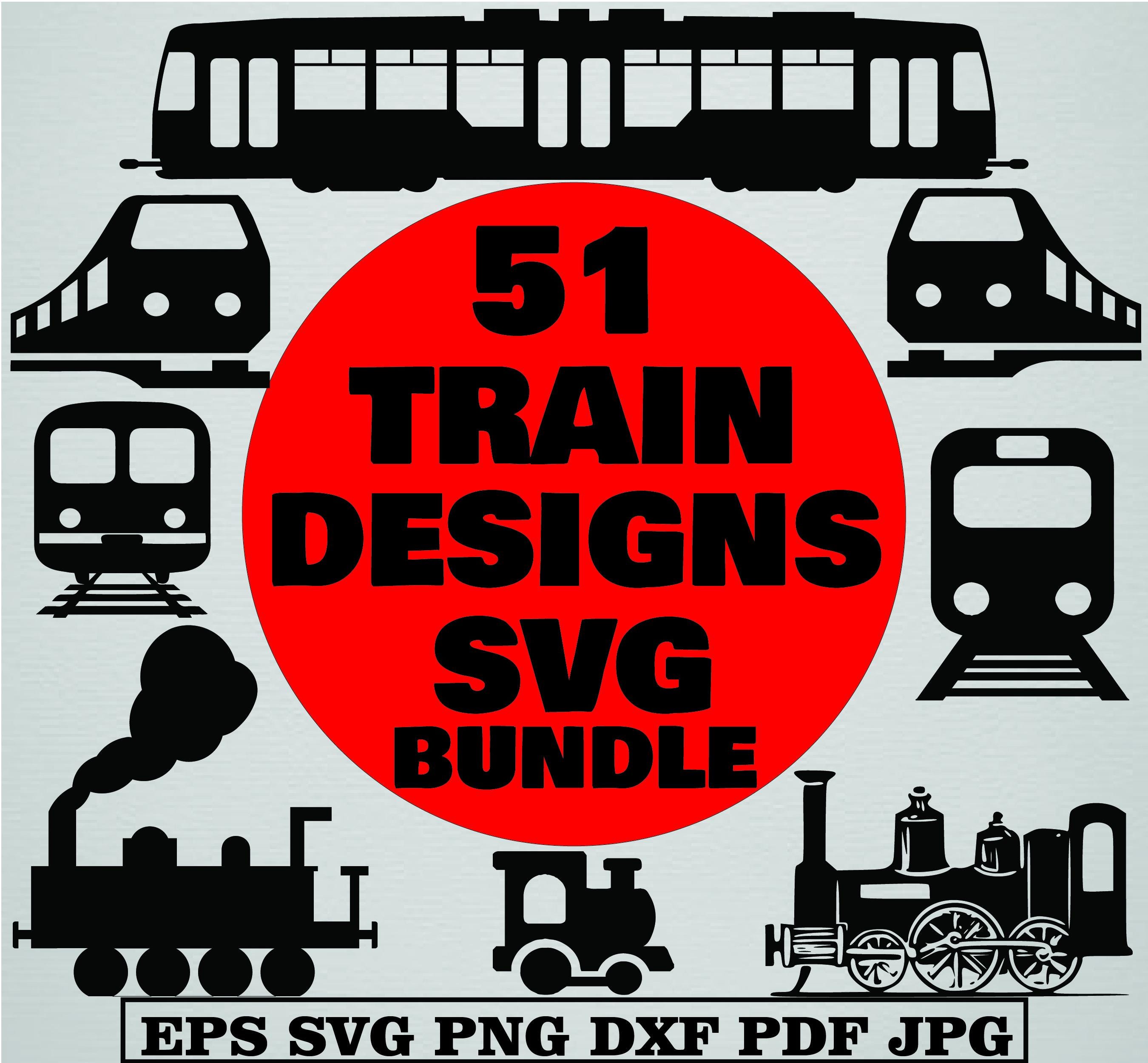 Train Svg Bundle, Train Png Bundle, Train Clipart, Train Cut Files for ...