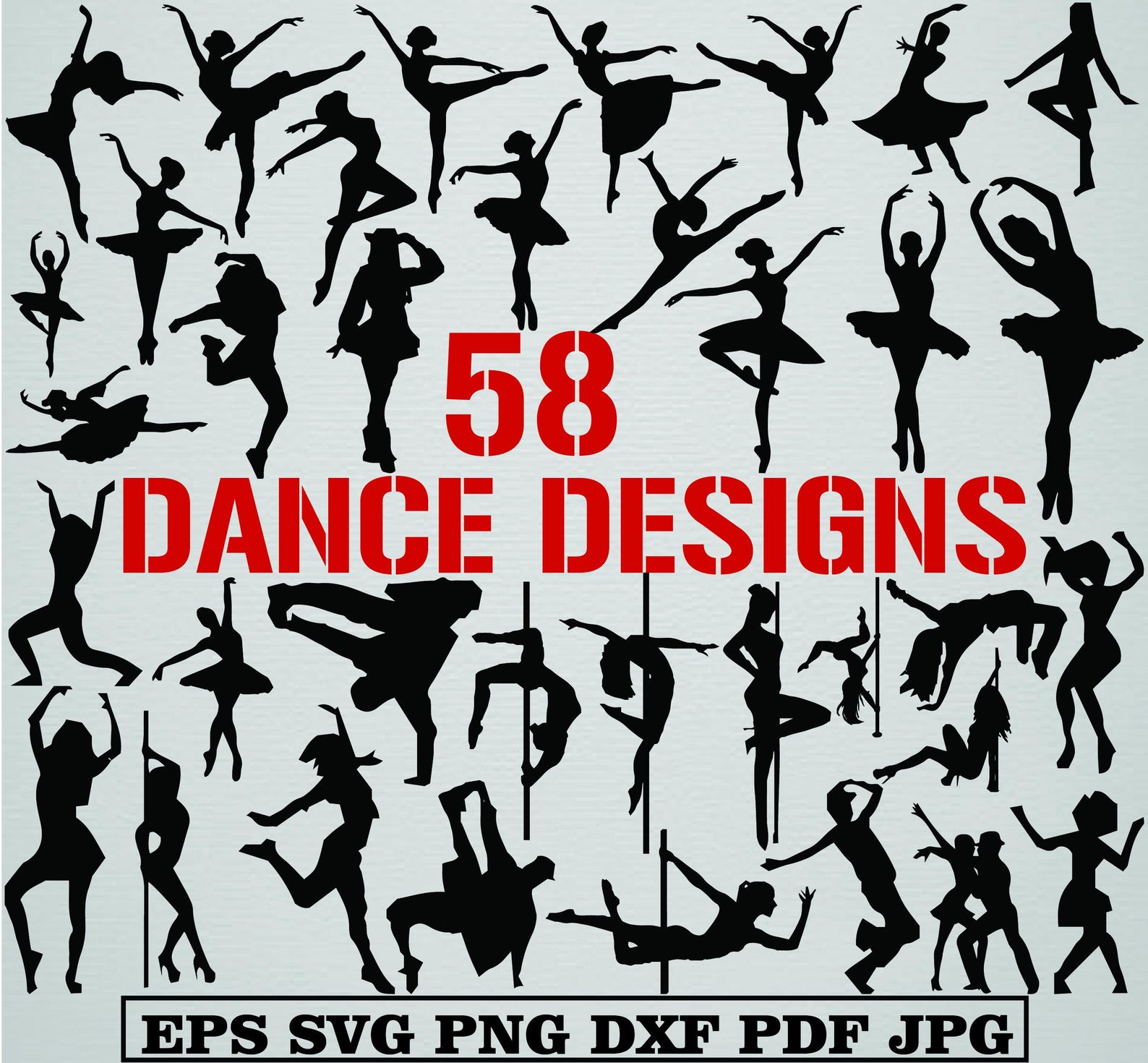 Mega Dance Svg Bundle, Dance Clipart, Girl Dance Svg, Dancers Svg ...