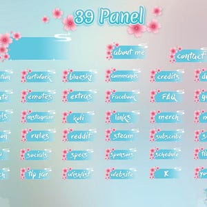 Chinese Stream Overlay, Vtuber Twitch Overlay, Animated Sakura, Lotus ...