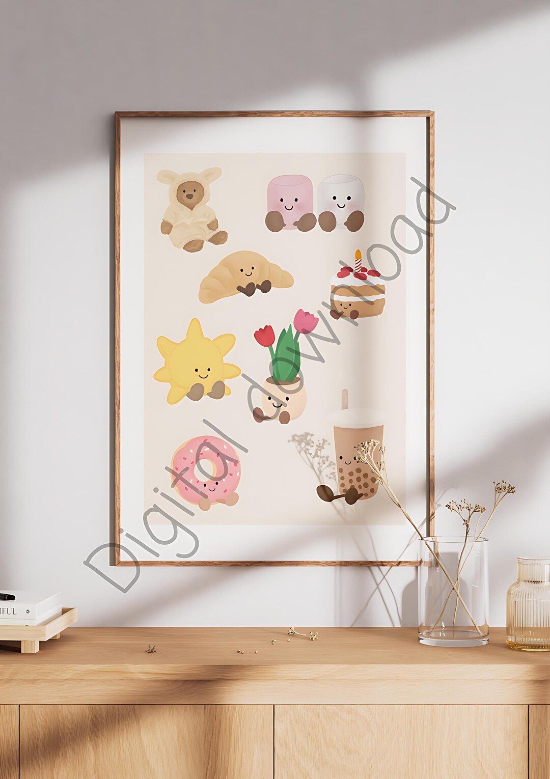 Jellycat Inspired A4 Poster: Kawaii Nursery Art (digital Download) - Etsy