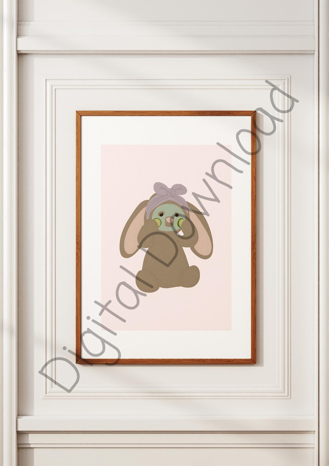 Jellycat Spa Bunny Inspired A4 Poster: Kawaii Nursery Art (digital ...
