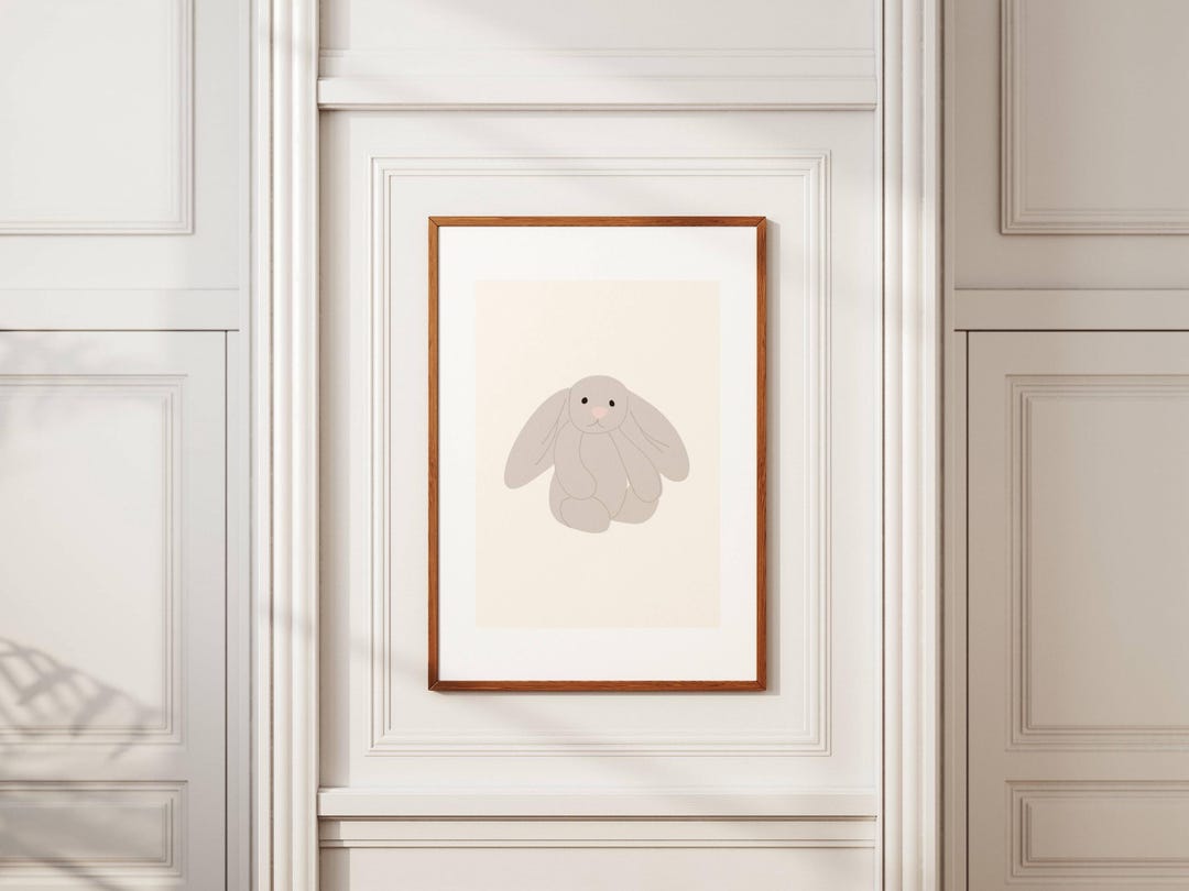 A4 Jellycat Inspired Bashful Beige Bunny | Jellycat Inspired Poster - Etsy