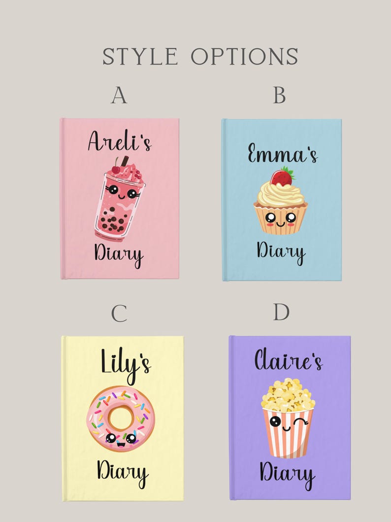 Personalized Tween Girl Journal, Kawaii Diary, Christmas Gift Under 25 ...