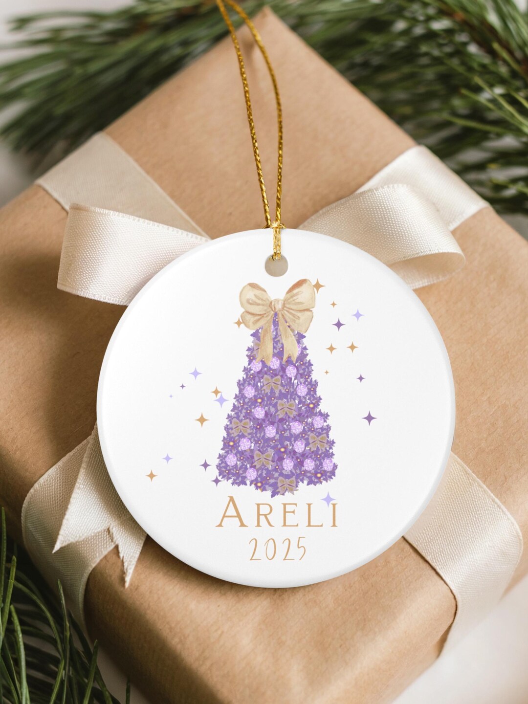 Classy Girls Ornament, Personalized Kids Christmas Tree Baubles, Unique ...